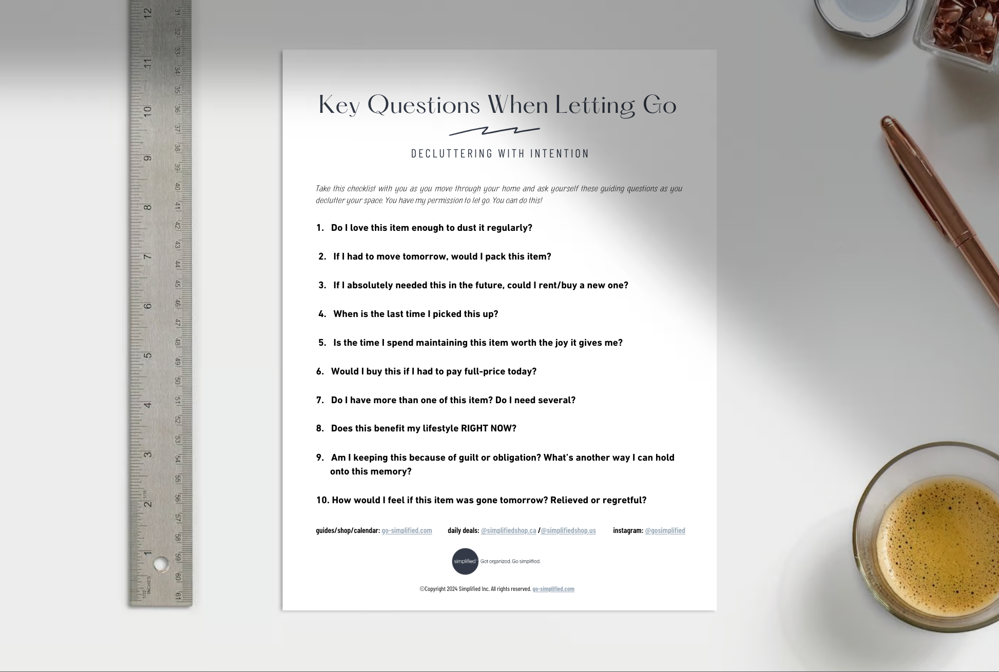 NEW! Key Questions When Letting Go – Simplified Inc